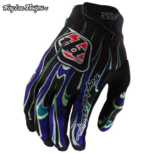 ■ブランド：Troy Lee Designs(トロイリーデザインズ)■販売元：RS TAICHI■メーカー品番：TDT086BK81M■商品名：エアー グローブ カラー:TORCHED BLACK/PURPLE サイズ:M