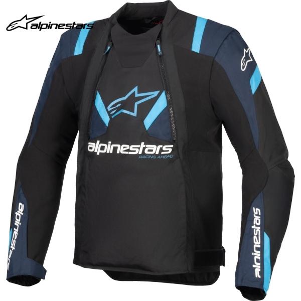 ■ブランド：alpinestars(アルパインスターズ)■販売元：岡田商事 株式会社■商品名：T-STUNT AIR JACKET カラー:BLACK DARK BLUE BLITHE BLUE(1386) サイズ:L