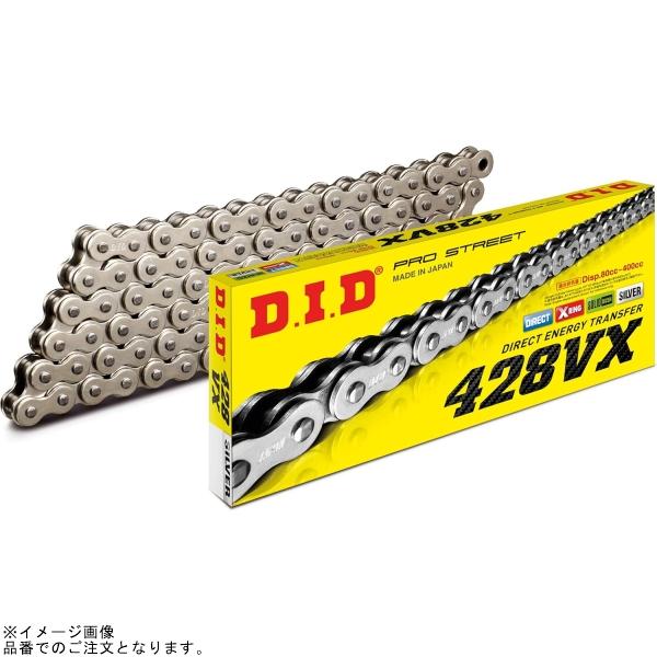 ■ブランド：D.I.D(大同工業)■商品名：428VX 108L シルバー/カシメ(ZB)