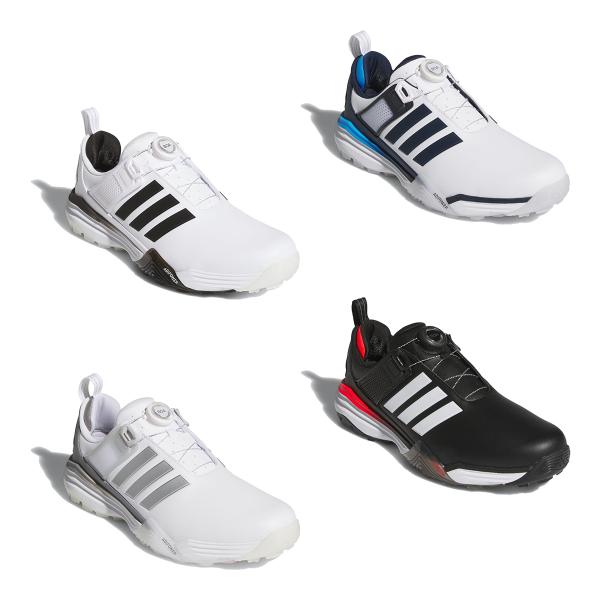 【商品説明】BOAシューレースで精密にフィットするゴルフシューズ。アディパワー 26 BOA スパイクレス ゴルフシューズは、パワーと精度を現代的なタッチで融合し、ゲームのパフォーマンスを高めるデザイン。大胆なスリーストライプスのブランドで...