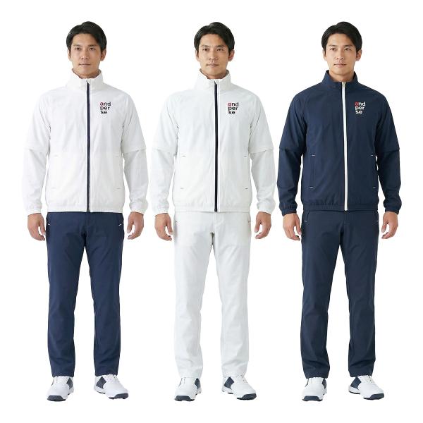 【商品説明】軽量ストレッチ素材を使用したレインブルゾンです。防水透湿性をバランスよく備えた2.5層の生地を採用しているため、雨の日のラウンドに重宝。ゴルフのスタイリングを崩さず、雨の入りやすい縫い目にシームシーリング加工をほどこすことで、雨...