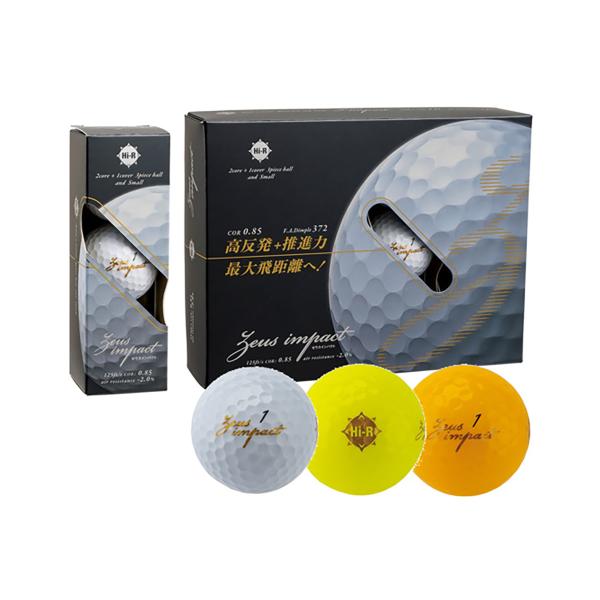【非公認球】Zeusimpact3【構造】2コア1カバー 3ピースボール【ディンプル数（個）】372【適応ヘッドスピード】全領域【フィーリング】ソフト【スピン量】普通【ボールタイプ】ディスタンス【弾道】中高弾道【ボール番号】1、3、5【ご注...