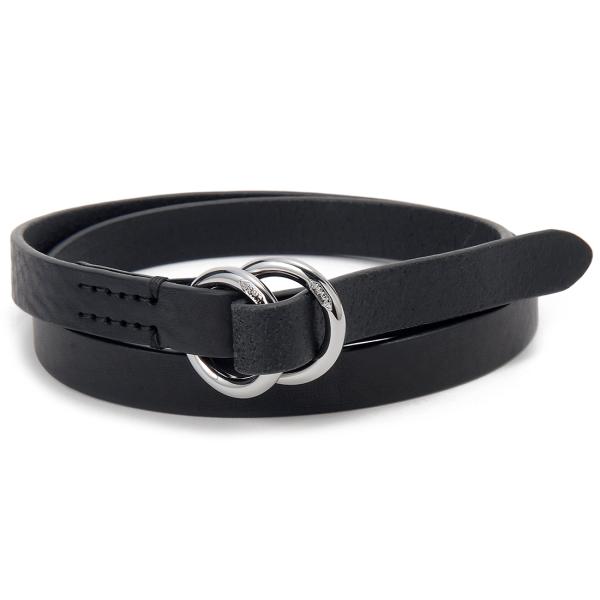 J&amp;M DAVIDSON ジェイアンドエムデヴィッドソン ベルト メンズ メッシュ ブラック BDRG0XX20 999 ダブル リング