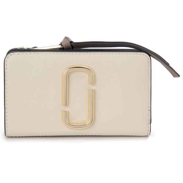 マークジェイコブス MARC JACOBS 二つ折り財布 レディース ホワイト 0013356 136
