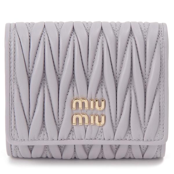 ミュウミュウ MIU MIU 三つ折り財布 レディース 5MH033 AFPP F0230 マテラッセ