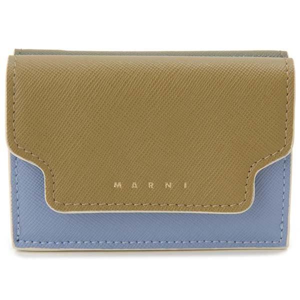 MARNI マルニ 三つ折り財布 レディース グリーン PFMOW02U09 MARNI マルニ 三つ折り財布 レディース グリーン PFMOW02U09