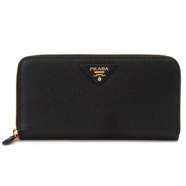 PRADA プラダ 長財布 レディース ブラック 1ML506 2BBE F0632 ZIP AROUND  WALLET