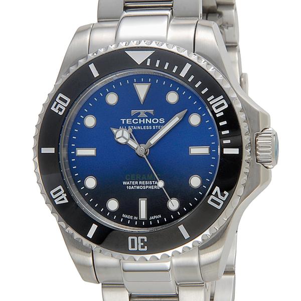 テクノス TECHNOS 100周年記念モデル T9C31SN ステンレス メンズ 腕時計 ブルー