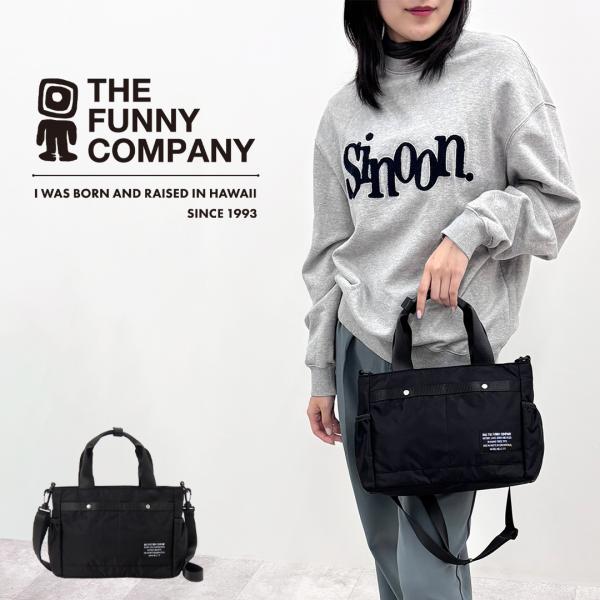 ザ・ファニーカンパニー THE FUNNY COMPANY マットナイロン トートバッグ メンズ レディース ブラック TFC-M022-001