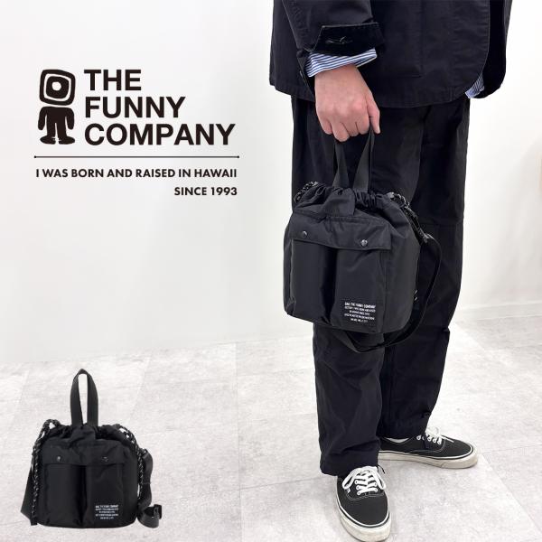 ザ・ファニーカンパニー THE FUNNY COMPANY マットナイロン ショルダーバッグ メンズ レディース ブラック TFC-M029-001