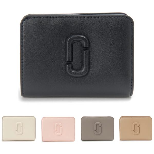 訳あり　正面に異物感あり　MARC JACOBS マークジェイコブス 二つ折り財布 2S4SMP007S02-001