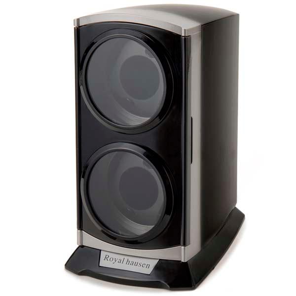 ■ラグジュアリーな雰囲気を醸し出す、Royal hausen(ロイヤルハウゼン)の高級感溢れるワインディングマシーン。インテリアにも最適な縦型ツインワインダー。ブルーのLEDライトが光ります。■カテゴリ：ワインダー/ワインディングマシーン/...