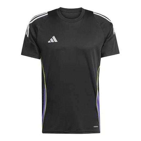 【メーカー】adidas（アディダス）【カテゴリー】サッカー【分類】プラクティス シャツ【商品説明】汗を素早く吸収するAEROREADYの機能により快適な着心地がずっと続く。【カラー・仕様・サイズ】カラー：JW4374（ブラック×パープルラ...