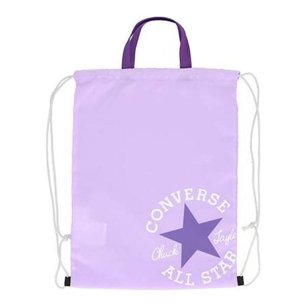 【メーカー】CONVERSE（コンバース）【カテゴリー】バスケットボール【分類】バッグ【商品説明】CONVERSEのナップサック。取っ手もついており、2WAYのご使用いただけます。【カラー・仕様・サイズ】カラー：7174（パステルパープル×...