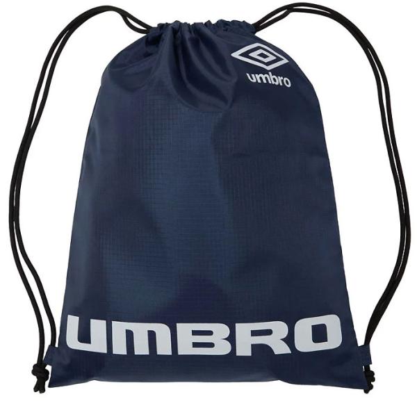 【メーカー】UMBRO（アンブロ）【カテゴリー】サッカ−【分類】バッグ【商品説明】ナップサックタイプのマルチバッグ。【カラー・仕様・サイズ】カラー：NV（ネイビー）素材：ポリエステル100%サイズ：約34cm×46cm生産国：中国製