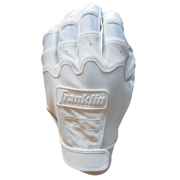 【メーカー】フランクリン（FRANKLIN）【カテゴリー】野球【分類】バッティンググローブ【商品説明】表面は手のひら部分への負担を軽減し、より握りやすくなるようにデザインされています。【カラー・仕様・サイズ】サイズ：S-Lカラー：WHITE...