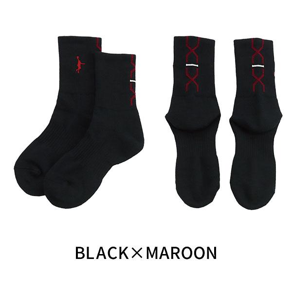 【メーカー】インザペイント（IN THE PAINT）【カテゴリー】バスケットボール【分類】ソックス【商品説明】レイアップマンが刺繍されたインザペイントソックス。【カラー・仕様・サイズ】カラー：BLKMRN（ブラック×マルーン）素材：コット...