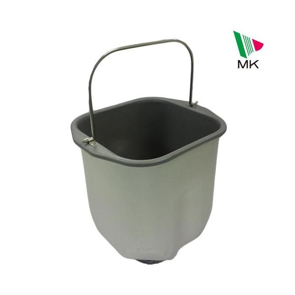 エムケー精工ふっくらパン屋さん　ホームベーカリーの交換用パンケースです。■対応機種HBK-101P、HBK-100、HBH-100、HBD-100、HB-100、BMP-10※軸受け付き※羽根は別売りとなっております。■材質　アルミ(フッ素...