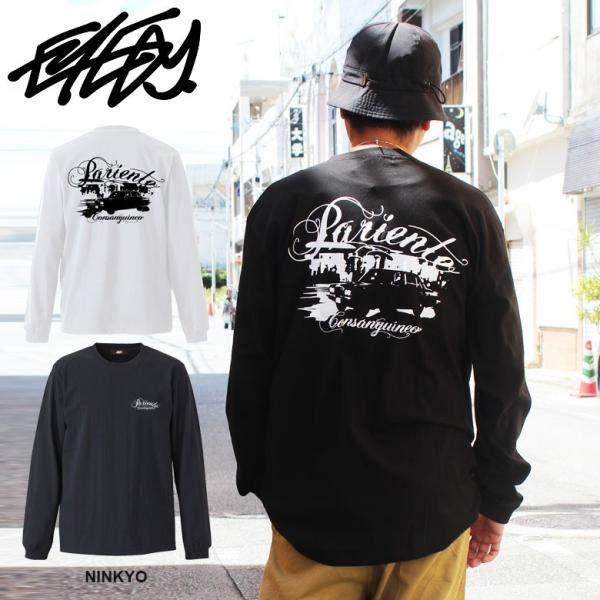 ■商品名EYEDY アイディー 大きいサイズ メンズ ロングTシャツ NINKYO ロンT 長袖 M L XL XXL■サイズ(cm)    M 着丈70cm 身幅52cm 肩幅47cm 袖丈58cmL 着丈74cm 身幅55cm 肩幅50...