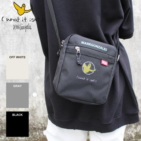 ■商品詳細（What it isNt）ART BY MARKGONZALES / (ワットイットイズント) アートバイ マークゴンザレス ゴンバト スクエア BOX ショルダーバッグ■サイズ(cm)(約) 幅17cm×高さ21cm×マチ5c...