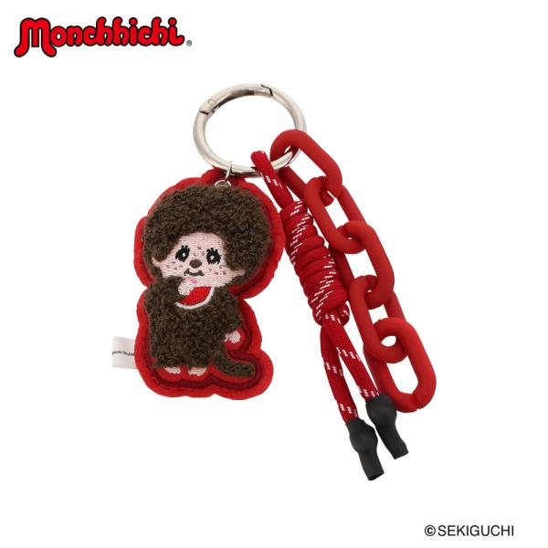 ■サイズ：約W12×H5.5cm重量：約30g■カラー：モンチッチくん/レッド■仕様：アクリルチェーンカラビナパラコード