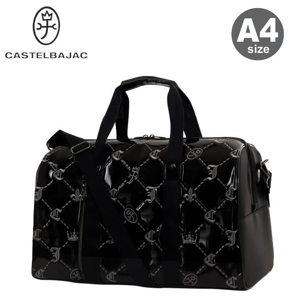 全面にほどこされた格子柄の刺繍が、思わず目を惹く主役級デザイン。しっとりマットな質感のレザーに、光できらめくエナメルを大胆にドッキング。甘すぎないのにちゃんと華やかで、絶妙な"こなれ感"を演出します。■サイズ：約W50.5×H30.5×D2...