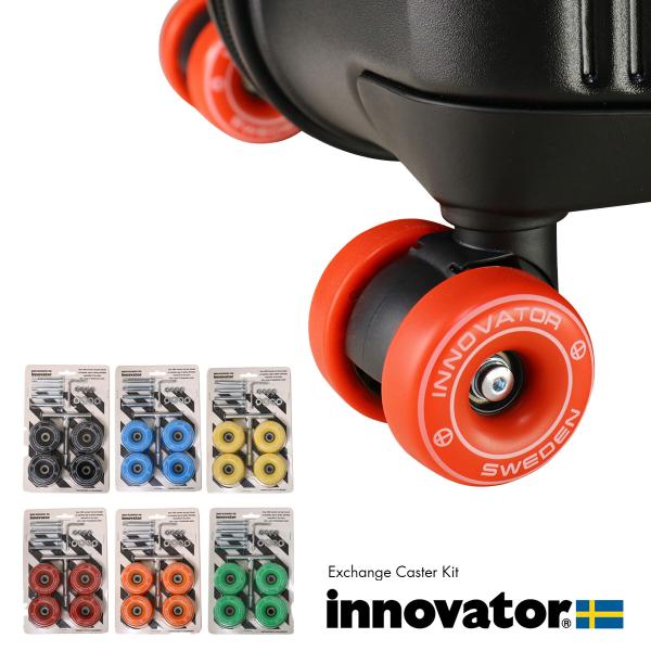 日本メーカー日乃本錠前社と共同開発したキャスターです。スケートボードでも採用されている横幅が広いキャスターは耐久性・耐摩耗性・安定走行に優れています。■カラー：BLACKBLUEKIWIREDORANGEGREEN■仕様：内側：ホイール×4...