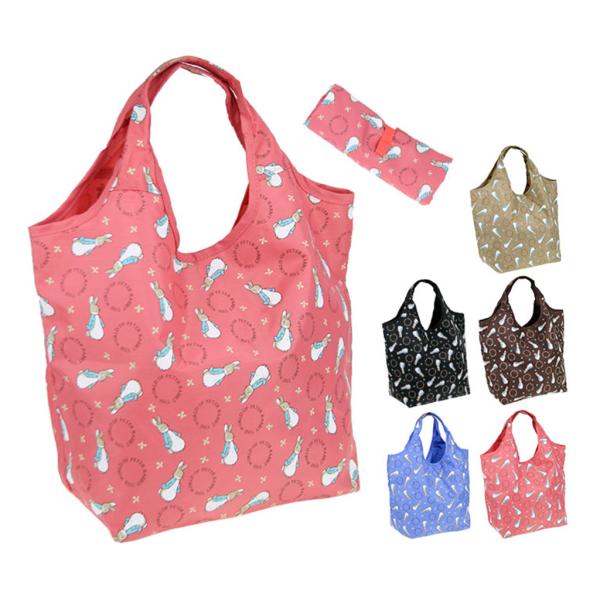 ピーターラビット(TM)の可愛いプリントデザインが大人気のショッピングバッグです。使わないときはコンパクトに収納できるため、持ち運びも便利！可愛いデザインでお買い物が楽しくなります！エコバッグは気になるけれど、シンプルなものではなく可愛いバ...