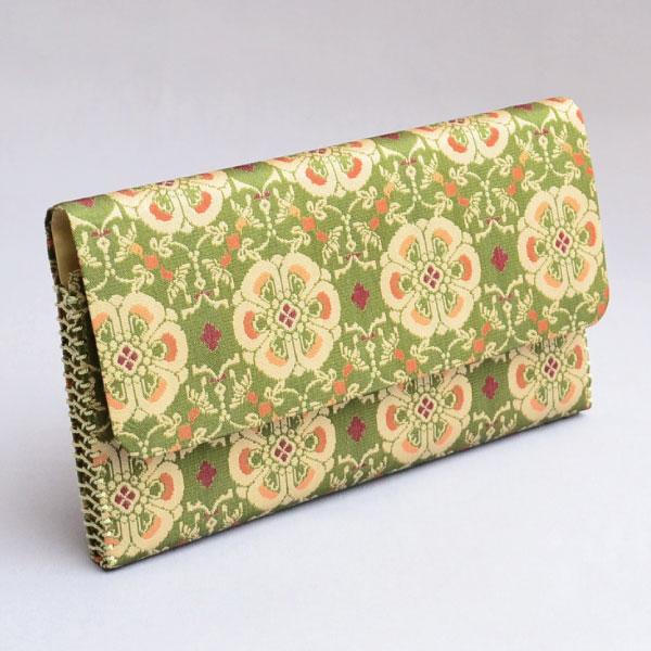 梱　包：化粧箱サイズ：直径18.2cm×高さ10.4cm材　質：正絹文　様：花鳥梅花文(かちょうばいかもん)※こちらは女性用サイズの帛紗挟みです。龍村製の上質な正絹の三つ折帛紗挟み。日々のお稽古やお茶会・お茶事のお供に。贈答用としても大変喜...