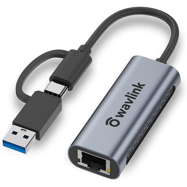 特徴 - 10/100/1000/2500Mbpsイーサネット対応。 - USB 5GbpsはUSB Spec、3.0 2.0および1.1に準拠。 - 接続と速度状態を示すLEDインジケータ付き - ポータブルで小さなサイズ：オフィスのバッ...