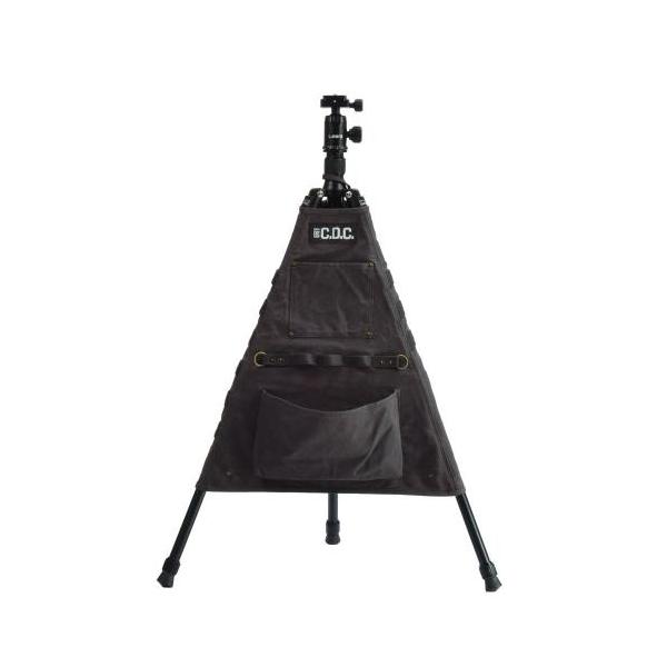 3面に大・中・小の様々なサイズのポケットを付け、色々なものが掛けられるループを取り付けています。取付方法は三脚に洋服を着せるようにジッパーで止めるだけ。ジッパーは大きめにして着脱がスムーズになるよう設計しています。●底辺サイズ：約44.5c...