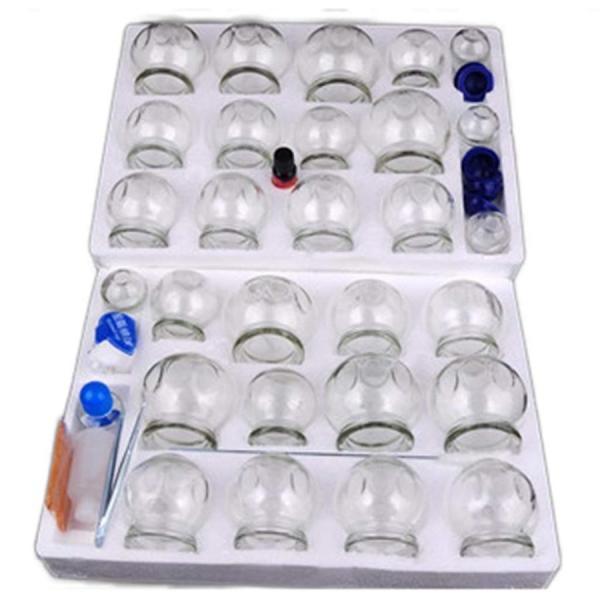 マッサージ・アロマ カッピング肥厚TCMカッピング真空カッピングデバイス世帯34缶防爆ガラス吸湿タンク美容サロンスペシャルセット