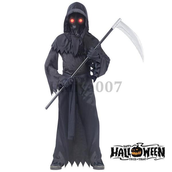 商品情報死神  ハロウィン コスプレ衣装 コスプレ 死神 仮服 子供 子供服 キッズ 仮装 女の子 男の子 衣装 死神 キッズ お化け 怖い内容：ハロウィン衣装素材：ポリエステルカラー：画像通りサイズ：S、M、L生産国：中国【注意事項】※商...