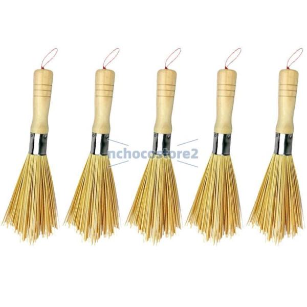 セット内容：キッチン用ハンディブラシ1個セット サイズ：長さ約25cm、幅約3cm。製品素材：竹、木、金属 製品用途：業務用厨房、家庭用厨房 製品のサイズは手で測定され、約1CMの誤差は正常である、上記のデータは参考のためである、親切に勝つ...