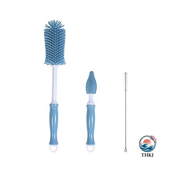 シリコンブラシ 哺乳瓶ブラシ シッピーカップブラシ 乳首ブラシ ストローブラシ ブラシセット 3点セット