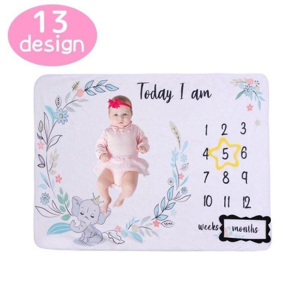 ベビー用の月齢フォトシートです。赤ちゃんの成長記録や記念に◎普段はブランケットとして使っていただけます。動物などの可愛くおしゃれなデザインが揃っています♪※フォトシート単品での販売です。フレーム・小物類は付属しておりませんのでご注意ください...
