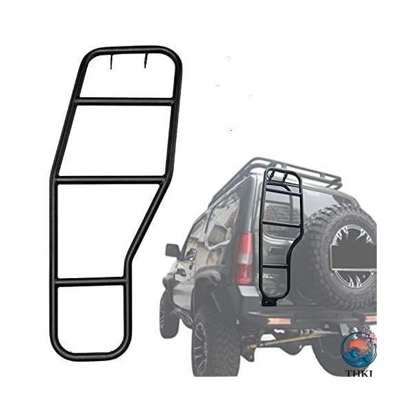 スズキ ジムニー リアラダー JB23 JB33 JB43 テールラダー クロカン ハシゴ カスタム 外装パーツ アクセサリー ブラック 1998-2017年