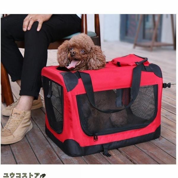 ペットケージ ソフトクレート ペットクレート シートボックス サークル 折りたたみ 犬 猫 小型犬用外寸：約50*35*35cm60*42*42cm72*52*52cm82*58*58cm95*65*65cmペットは、ドライブ中でもメッシュ...