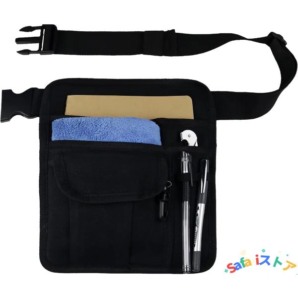 ☆【素材】軽くて耐摩耗なキャンバス素材を採用しています、撥水と汚れ防止には抜群で、優れた耐久性と耐摩耗性があり、長くお使い可能です。☆【サイズ】25.5＊20.5CM。ブラック。収納した物が見やすく、品物も取り出しやすい。作業バッグとショル...