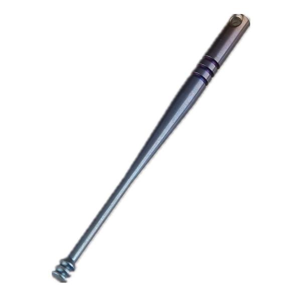 サイズ:全長64mm、重量:2.1g、材質:チタン焼き色つけまして、とても綺麗ですスクリュー型は360°全ての面をくまなく掃除できるのが利点です