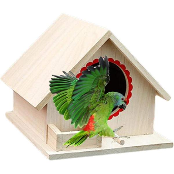 無垢材で作られているため、虫害を受けにくく、耐久性があり、長持ちします。この素敵なキャビンはあなたの庭に彩りを加えます。 この快適な鳥小屋には、鳥たちが集まってきます。桐材で作られており、しっかりとした木の色、クリアで美しい質感、完全で滑ら...