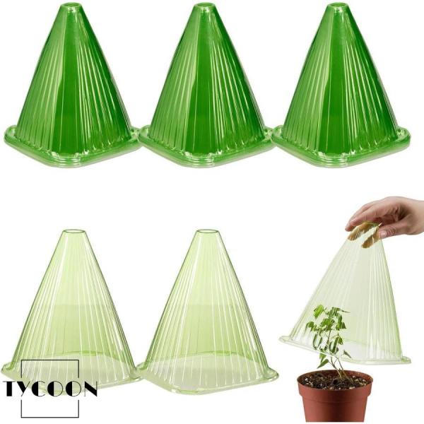 【多機能保護装置】: ガーデニングプロテクターは、種子、花、植物、野菜を霜や太陽の損傷から効果的に保護できる多機能保護装置です。 同時に、化学薬品を使用せずにを忌避し、植物の健全な生育環境を提供します。【 光透過率】：植物保護具は透明なペッ...