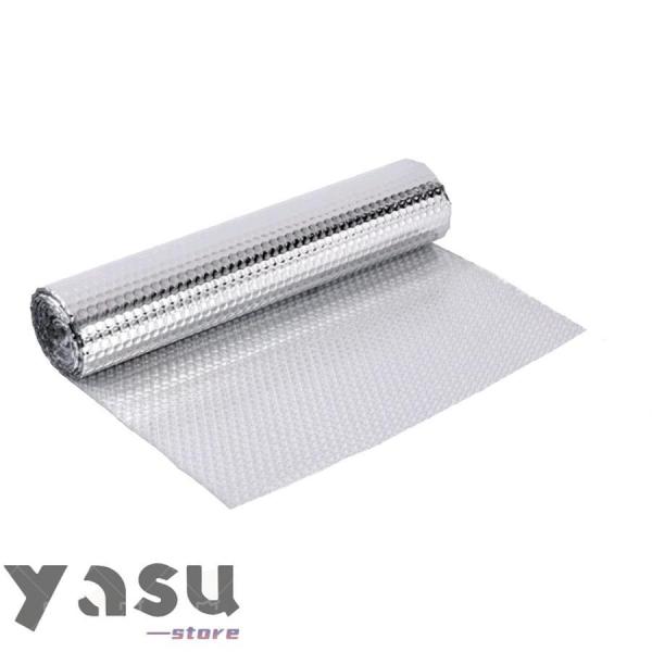 組成-表面:PETアルミ蒸着フィルム 裏面:発泡ポリエチレン 耐熱温度:約60度，厚さは3.8~4mm取り付けが簡単-粘着製品、接着剤を購入する必要はなく、直接貼り付けることができます。 簡単にカットでき、必要なサイズや形に簡単にカットでき...