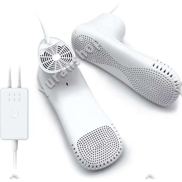 [時間機能] 1つのキースイッチ、6つの作業時間：1/2/3/6/9/12時間。必要に応じてモードを選択できます。乾燥機能と時間機能で靴を湿気や臭いから守ります。電気の無駄がなく、安全な潜在的な危険性がありません。360°均一加熱】：靴乾燥...