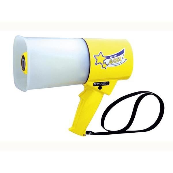 蓄光4.5Ｗホイッスル音付トランジスターメガホンTS-534Ｌホーンマウス　白色：（蓄えている光量によって変化する。）その他　　　　黄色：（マンセル10Y9/8近似色）特徴・業界初のIP66をクリアした耐衝撃性が高い防塵・耐水タイプ・高さ3...