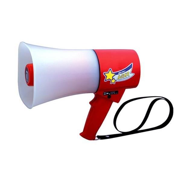 蓄光6Ｗサイレン音付トランジスターメガホンTS-633Ｌホーンマウス　白色：（蓄えている光量によって変化する。）その他　　　　赤色：（マンセル7.5R4/14近似色）特徴・業界初のIP66をクリアした耐衝撃性が高い防塵・耐水タイプ・高さ3ｍ...