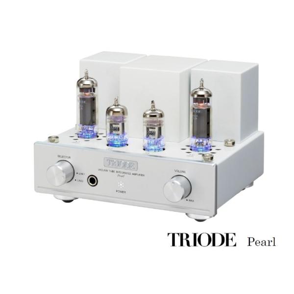 TRIODE Pearl (トライオード 6BQ5 真空管アンプ)・純A級による6BQ5シングル構成。2系統の入力回路とヘッドフォン出力端子を装備したコンパクト真空管アンプ。・横幅19cm、奥行き18cmの超小型で、デスクトップやベッドサイ...
