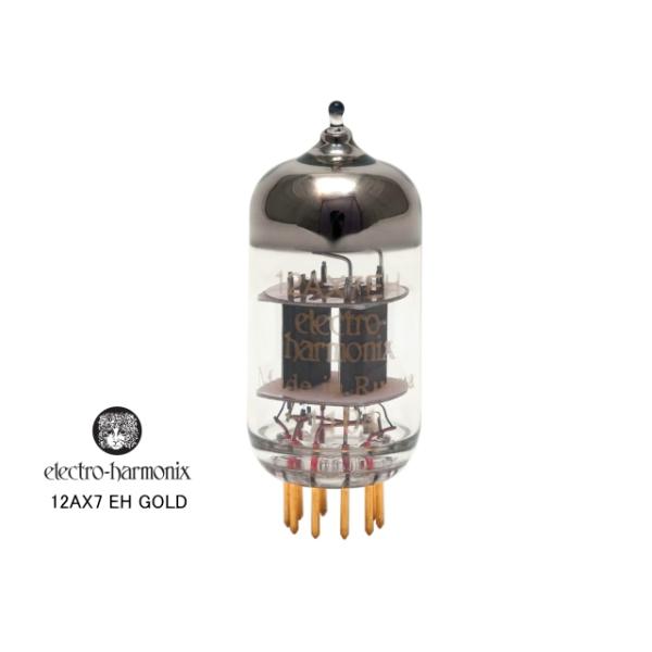 Electro-Harmonix 12AX7 EH GOLDエレクトロハーモニクス プリ管・前段増幅用 双3極管・スパイラルフィラメント・金メッキピン---仕様：12AX7  ECC83---