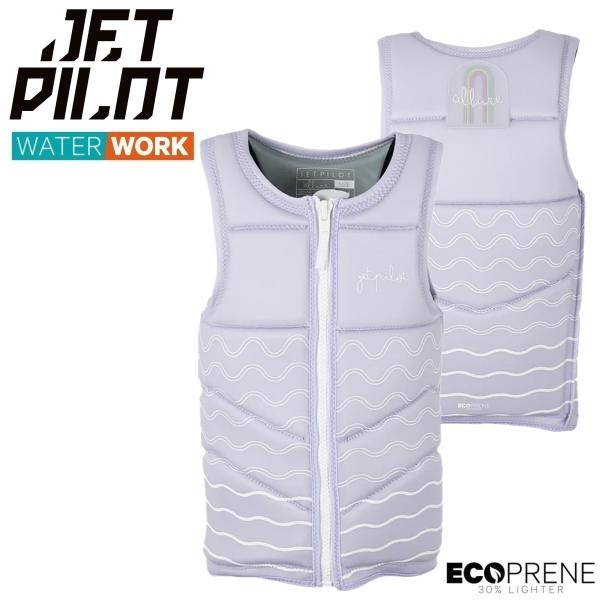 ★★★ JETPILOT 2025 MODEL ★★★2025年モデルのレディースライフジャケットです。・地球にやさしいリサイクルネオプレン”エコプレーン”を100％使用。　軽量、丈夫、柔らかさを兼ね備えた素材です。・波形の幾何学模様がオシ...