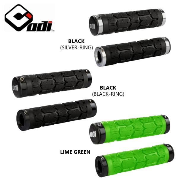 ODIロックオングリップ ローグ ソフト130×32mmフランジ無(L31RG)・ハンドルバー22.2mm汎用ブリップです。・ロックリングで取り付け簡単！接着剤不要です。・太目のグリップをご利用の方に。＜備考＞※社外ハンドルバー(直径約22...